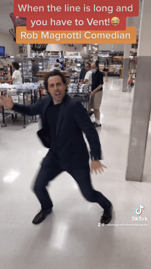 Rob Magnotti public dancing on TikTok - Rob Magnotti